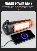 China Cross-border New Outdoor Multi-function Light Lamp Adjustable Strong Light Camping Lamp Long-lasting Ground Work Lamp for sale