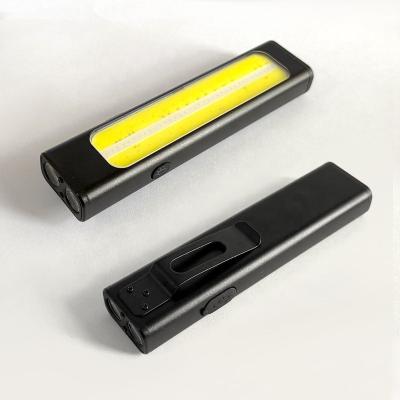 China Factory Direct Sale Rechargeable Lithium Battery Strong Magnetic COB Flashlight Car Inspection Car Lamp Rectangular Work Lamp for sale