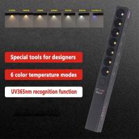 China Designer Color Temperature Stick Portable UV365 Detection Lamp Magnetic Material Selection Decoration Color Temperature Lamp for sale