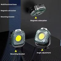 China New Popular 500 Lumens Portable Mini Handy COB Torch Light Magnetic Rechargeable Small EDC Pocket Emergency Flashlight for sale