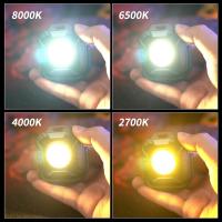 China New Popular 500 Lumens Portable Mini Handy COB Torch Light Magnetic Rechargeable Small EDC Pocket Emergency Flashlight for sale