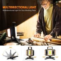 China Hot Selling New 3000lm Rechargeable Multifunctional Vertical Folding Work Light for sale