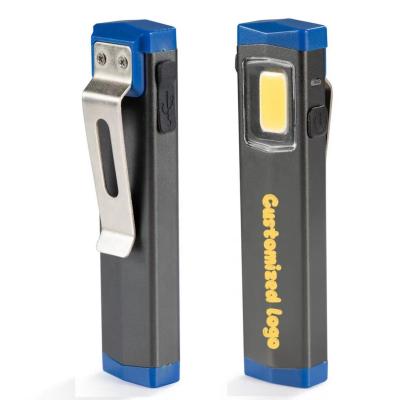 China New Portable COB Strong Magnetic Lamp Handheld Led 3W Rechargeable Mini Work Light Hand Torch for sale
