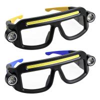China Multifunctional Glasses Light USB Charging Warning Compact Portable Hanging Ear Headlight Outdoor Hiking Lighting Headlight for sale