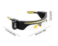 China Inductive Headlight Long-lasting Lithium Battery Outdoor Running Cycling Glass Light Small Portable Multi-function Camping Light for sale