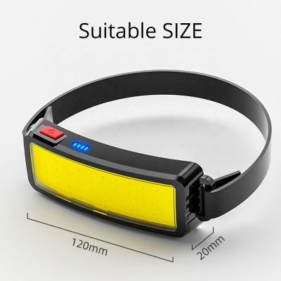 China Hot sale new strong light focus COB wide angle outdoor camping headlight for sale
