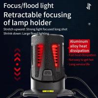 China Hot Sale New XHP360 Inductive Headlight 30W Zoom Headlight 3-cell 18650 Lithium Battery Super Bright Headlight for sale