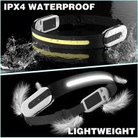 China New COB Large Floodlight Ultra Bright Work Light Night Running Maintenance  Sensing Rechargeable Headlamp for sale