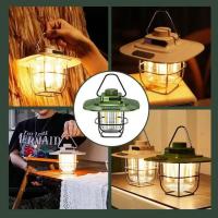 China 2026 Factory Wholesale Led Retro Outdoor Waterproof Multifunctional Lighting Camping Lamp Hand-held Camp Light Lantern for sale