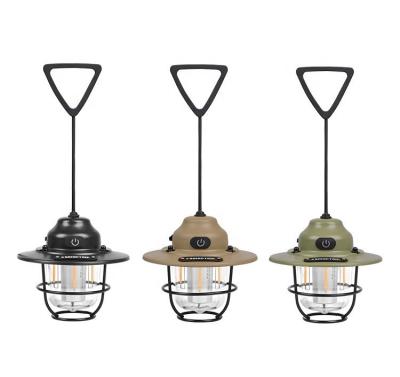 China Source Factory Wholesale New Outdoor Portable Hanging Light Waterproof USB Rechargeable Lantern LED Camping Tent Lamp for sale