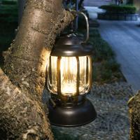China Outdoor Solar Flame Lights Warm White LED Solar Camping Light Powered Lights Outdoor Garden Solar Led Lanterns for sale
