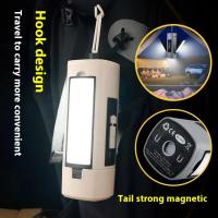 China Source Factory Camping Light Three-leaf Flip Portable Flashlight Hanging Lamp Foldable Household Tent Lamp Camping Lamp for sale