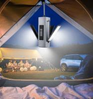 China Source Factory Camping Light Three-leaf Flip Portable Flashlight Hanging Lamp Foldable Household Tent Lamp Camping Lamp for sale