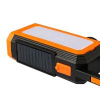 China Multi Functional Searchlight Outdoor Solar Power Bank Strong Light Flashlight LED Handheld Light Wholesale Camping for sale