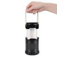 China 2023 New Telescopic Convenient Hook Lantern Dual Color Flame Flashing Torch Lantern Classic Mini Tent Light for sale