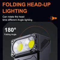 China High Power ABS Lamp Body IP65 Grade COB Working Lamp Magnetic Lamp Clip USB Rechargeable Outdoor Flashlight LED Flashlight for sale