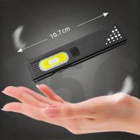 China Cross-border Magnetic COB Ultra-thin Portable Pen Holder EDC Outdoor Mini LED Auto Repair Emergency Work Lamp Flashlight for sale