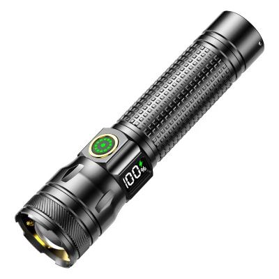 China 10w Laser Flashlight Rechargeable Portable Strong Light Emergency Light Long Battery Life Optical Zoom Handheld Lighting Tool for sale
