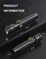 China 10w Laser Flashlight Rechargeable Portable Strong Light Emergency Light Long Battery Life Optical Zoom Handheld Lighting Tool for sale