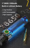 China 10w Laser Flashlight Rechargeable Portable Strong Light Emergency Light Long Battery Life Optical Zoom Handheld Lighting Tool for sale