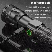 China 10w Laser Flashlight Rechargeable Portable Strong Light Emergency Light Long Battery Life Optical Zoom Handheld Lighting Tool for sale