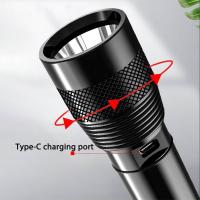 China Explosion-proof Flashlight High-brightness Rechargeable Outdoor Super Bright Home Use Long Range All-aluminum Portable Electric for sale