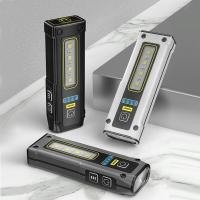 China Mini Multifunction Portable Powerful Waterproof LED COB Flashlights Torches Type-C Rechargeable With Magnet for sale