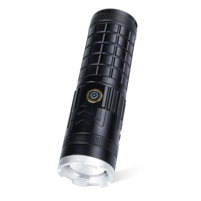China High Quality Ultra Bright Long Shot Led White Laser Usb Charging Long Life Outdoor Zoom Multi-Functional Flashlight for sale