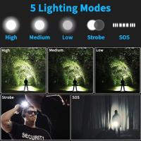 China High Quality Ultra Bright Long Shot Led White Laser Usb Charging Long Life Outdoor Zoom Multi-Functional Flashlight for sale