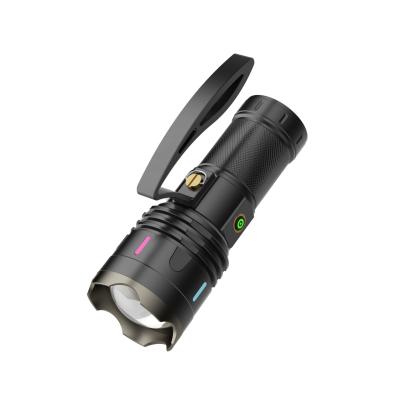 China Outdoor Strong Light Far-reaching LED Searchlight Charging Ultra-long-lasting Lighting Aluminum Alloy Hand-held Flashlight for sale