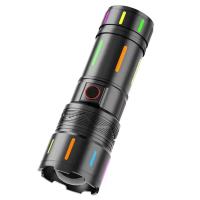 China Large Capacity Rechargeable Battery Extendable and Adjustable Light Tube Floodlight Spotlight Power Bank Flashlight for sale