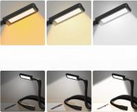 China Factory Direct Sales Night Reading LED Lighting Desk Lamp USB Charging Three Color Folding Double Head Hanging Neck Reading Lamp for sale