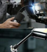 China Cross-border Magnetic Bendable LED Working Lamp Auto Repair Repair Lamp Charging Outdoor 360° Bendable Soft Tube Flashlight for sale