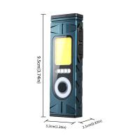 China New EDC Flashlight Strong Light COB Charging Working Lamp Green Laser RGB Atmosphere Lamp Outdoor Magnetic Cap Clip Lamp for sale