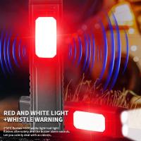 China Ultra-thin Flashlight with Buzzer, USB Rechargeable Working Lamp, Magnetic Attachment, COB LED Portable EDC Flashlight for sale