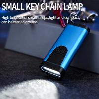 China 2026 New Ultra-thin COB Flashlight, USB Rechargeable Mini Keychain Lamp, Portable EDC Emergency Work Light for sale