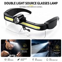 China Cross-border New Multi-functional Eyewear Lamp Type-c Charging Repair Work Headband Eyewear Lamp Inspection Lamp for sale