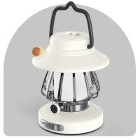 China Outdoor Snail-Shaped Retro Camping LED Night Portable Rechargeable Bedside Lamp Creative Handheld Tent-Style Vintage Ambiance for sale