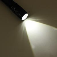 China New Model High-Intensity LED White Laser Zoom Rechargeable Outdoor Emergency Light Mini Flashlight for sale