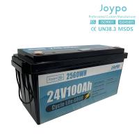 China Long Life Lifepo4 Lithium 24 Volt Marine Battery 100Ah For Boat for sale