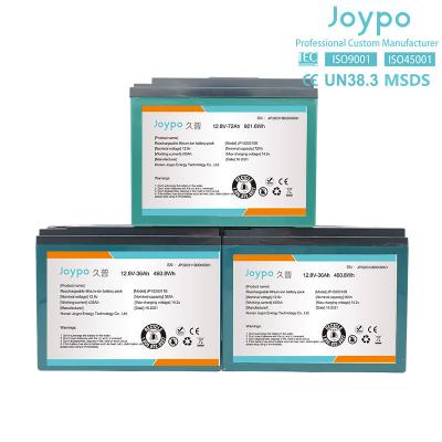 China 36Ah 12V Rechargeable LiFePO4 Battery Pack For Solar Light for sale