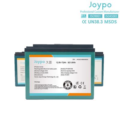 China Portable Rechargeable LiFePO4 OEM Lithium Battery Pack For Camping 12V 72Ah for sale