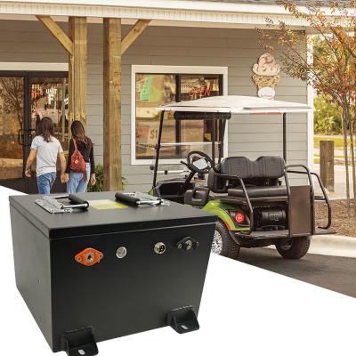 China 48V Golf Cart LiFePO4 Lithium Ion Battery 100Ah Fast Charging With Intelligent BMS for sale