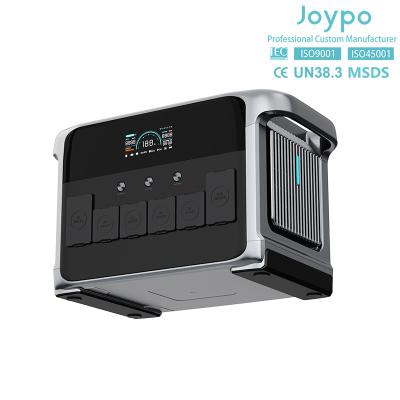 China 2400W Portable Solar Generator Home Backup UPS With Quick Charge USB And LED Light for sale