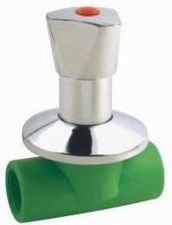 China Flexible PPR Stop Valve , Pvc Pipes And Fittings No Corrosion / Encrustation for sale
