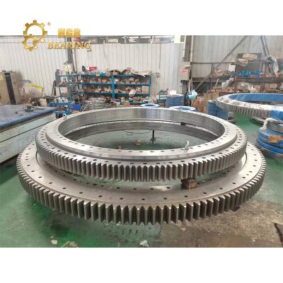 China 06-0508-00 390*654*85 mm external gear crossed roller bearing slewing ring stacker slew bearing for sale