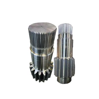 China Customization  Long life precise machining  stainless steel shafts Customized nonstandard large ring gear shaft for sale