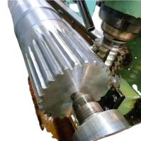 China Customization  Long life precise machining  stainless steel shafts Customized nonstandard large ring gear shaft for sale