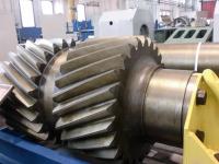 China Custom precision large forged steel shaft gear shaft for sale