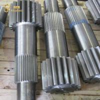 China Wind tubine High precision OEM steel large spur gear shaft teeth grinding bull gear shaft for sale